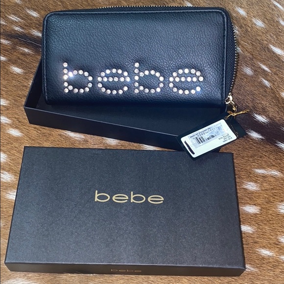 bebe | Bags | Nwt Nwb Bebe Black Wallet | Poshmark
